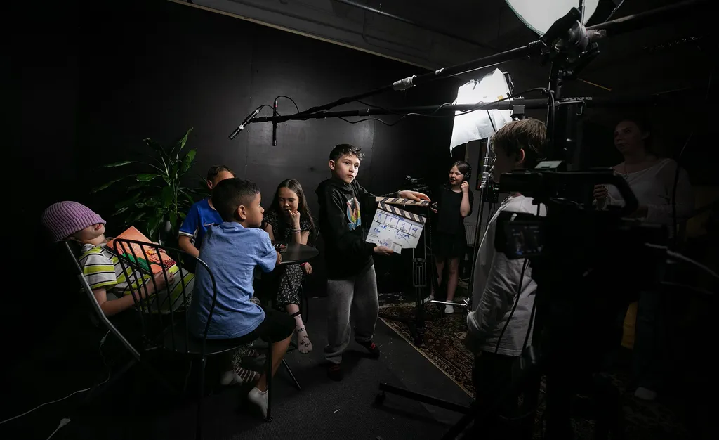 Tystnad tagning – barn från Solberga intog filmstudio | Mitt i