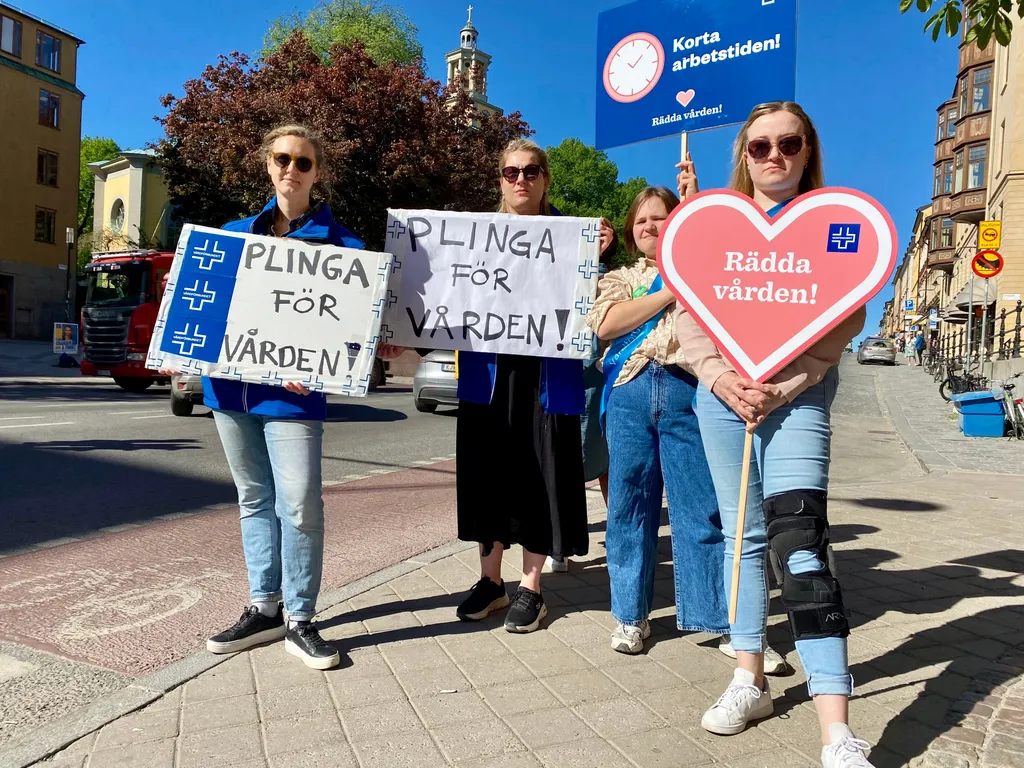 Hotar med strejk och uppmanar: Plinga för vården | Mitt i