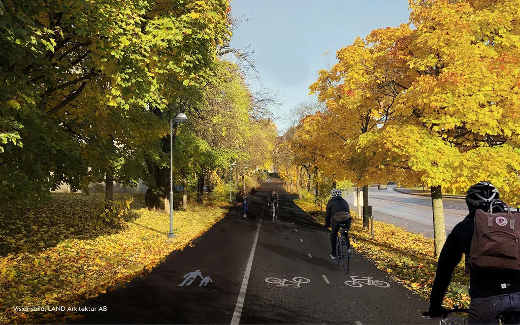 Hårt trafikerad väg får cykelbana | Mitt i